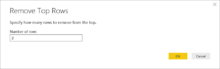 Power BI then creates a step called “Removed Top Rows” and, behind it ...