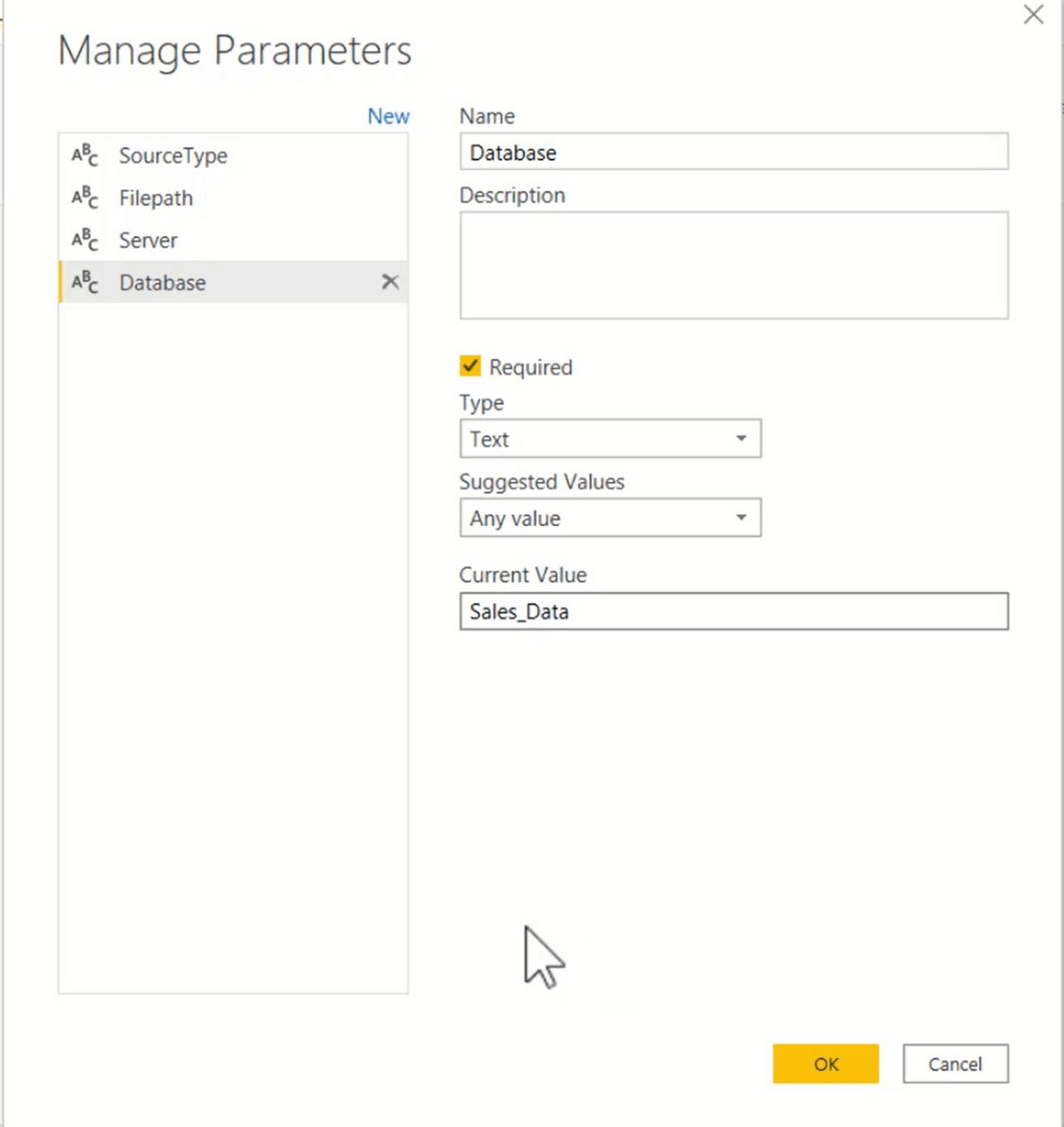 And finally, the Schema. In this database, we're bringing in some views ...